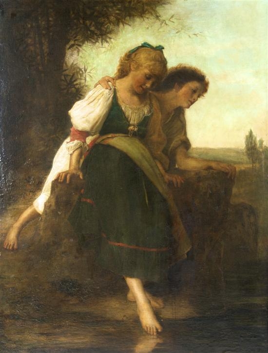 Léon Jean Bazile Perrault | Naughty Kitty Steals a Lap | MutualArt