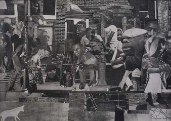 Romare Bearden | The Street (Harlem) (1964) | MutualArt