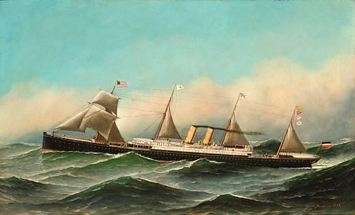 Antonio Jacobsen | The North German Lloyd passenger ship S.S. Lahn ...