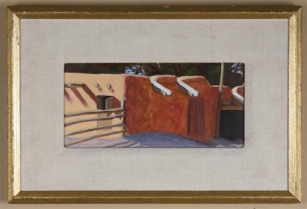 Tom Berg | Santa Fe house with gate (Late 20th Century) | MutualArt