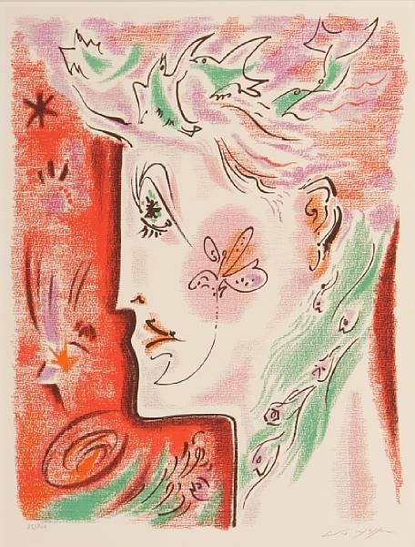 André Masson | 3 Works: Femme Surrealiste ; Crépuscule de Soir ; Brontë ...