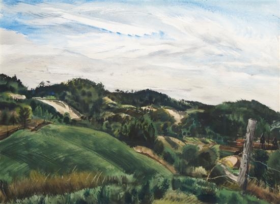 Zoltan Sepeshy | The Green of the Hills (Circa 1939) | MutualArt