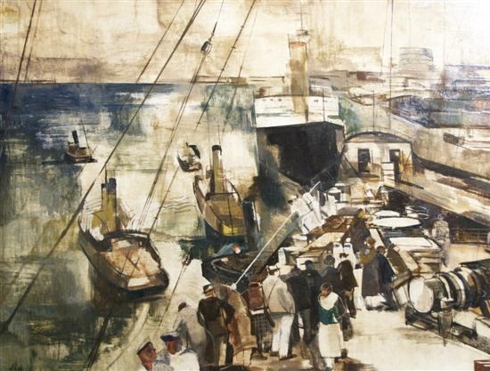 Zoltan Sepeshy | Docking (1934) | MutualArt