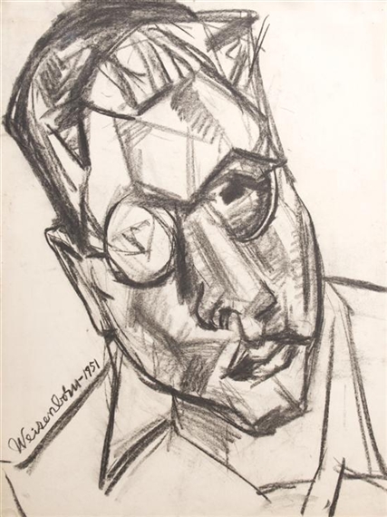 Rudolph Weisenborn | Unititled (Portrait of a Man) (1951) | MutualArt