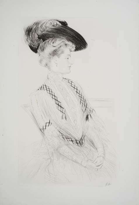 Paul César Helleu | ELLEN HELLEU, THE ARTIST'S DAUGHTER IN A LACE ...