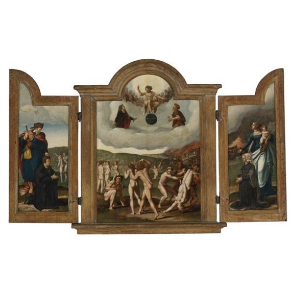 Netherlandish School, 16th Century | Triptych: The Last Judgement (Circa 1540) | MutualArt