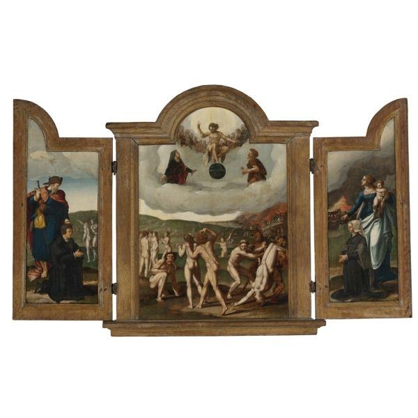 Netherlandish School, 16th Century | Triptych: The Last Judgement (Circa 1540) | MutualArt
