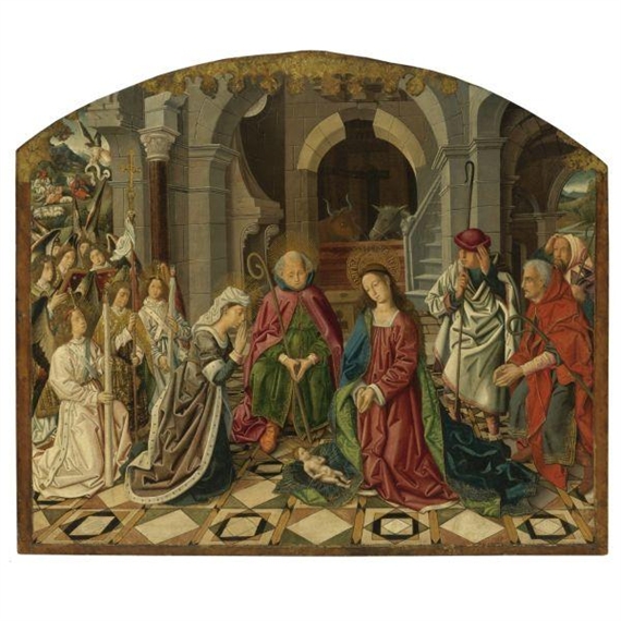 Valencian School, 16th Century | The Nativity (Circa 1500) | MutualArt