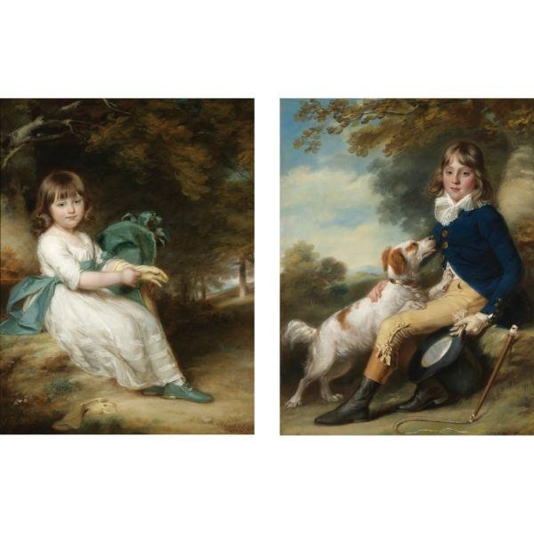 John Russell | Portrait of Mary Sheppard; Portrait of Thomas Sheppard ...