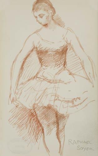 Raphael Soyer | Study of a Ballerina | MutualArt
