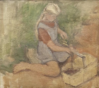 Maurice Feild | Portrait of Elna Green (1950) | MutualArt