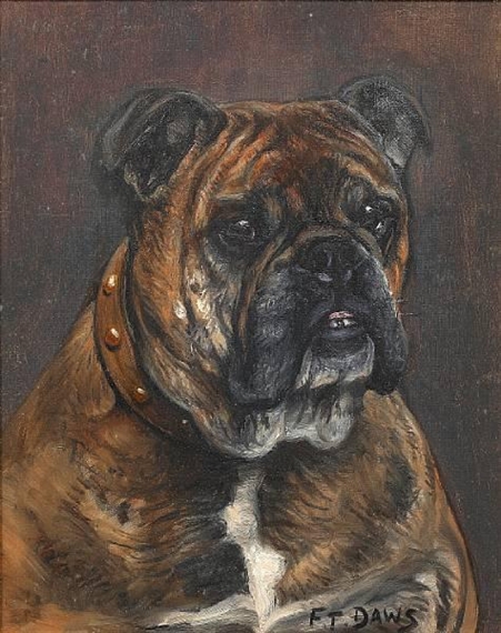 Frederick Thomas Daws | Portrait of a Bulldog | MutualArt