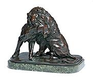 Josef Franz Pallenberg | Bronze Group of Lion and Lioness (20th Century ...