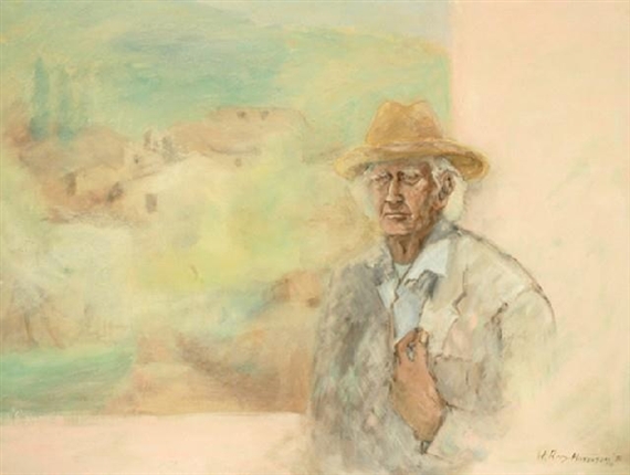 Wendy Rees-Harrison | Portrait of Lloyd Rees in his Studio (1986 ...