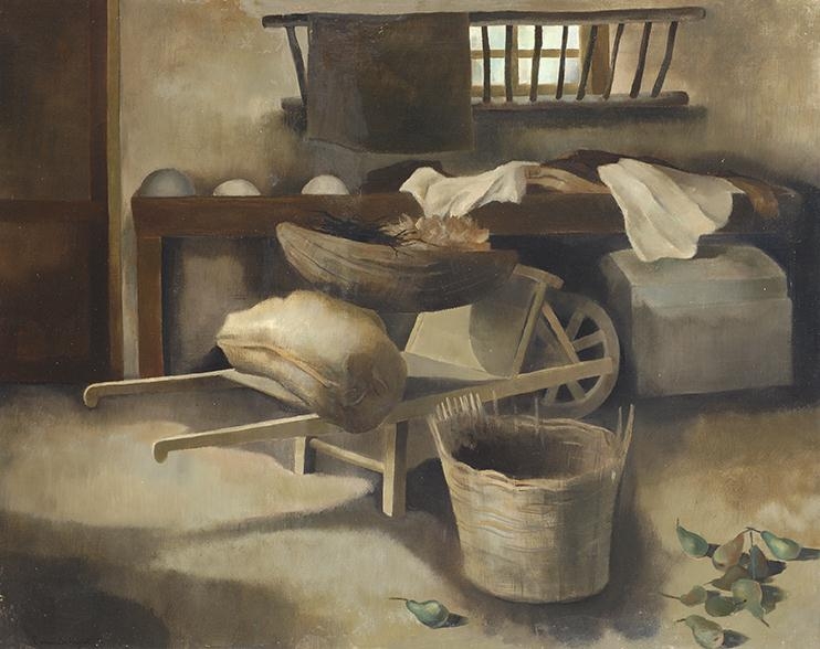 Edith Van Leckwyck-Campendonck | The wheelbarrow - La Brouette | MutualArt