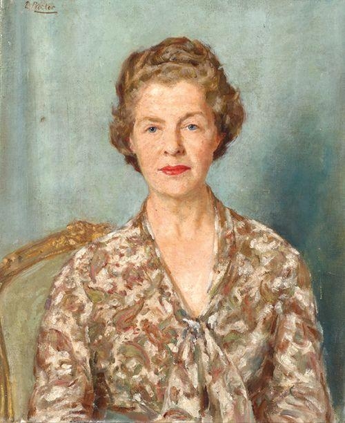 Dod Procter | Portrait of Miss Mary Anne Jones (1960) | MutualArt