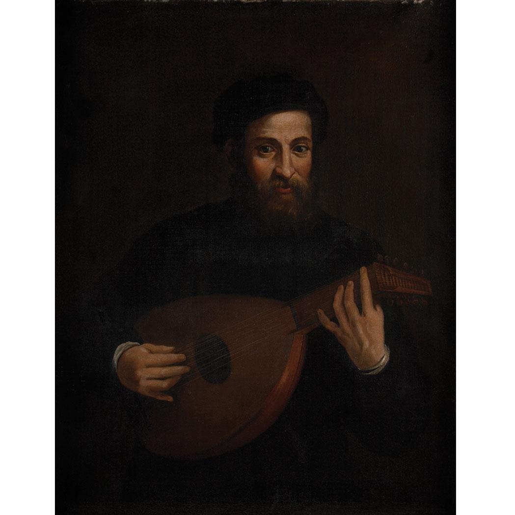 Italian School, 16th Century | Man Playing a Lute (16th Century ...