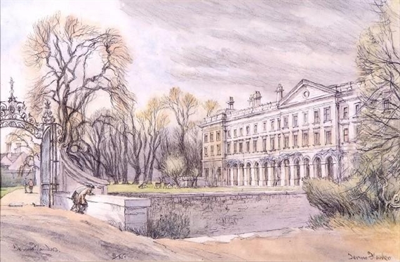 Dennis Flanders | Scene from Oxford | MutualArt