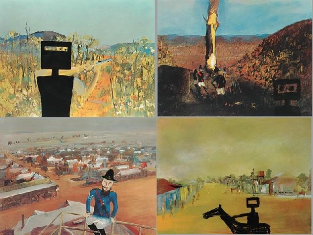 Sidney Nolan | 4 Images from the Ned Kelly Series: Kelly at Mansfield ...