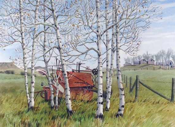 Stanford Perrott | TREES AND FARM EQUIPMENT | MutualArt