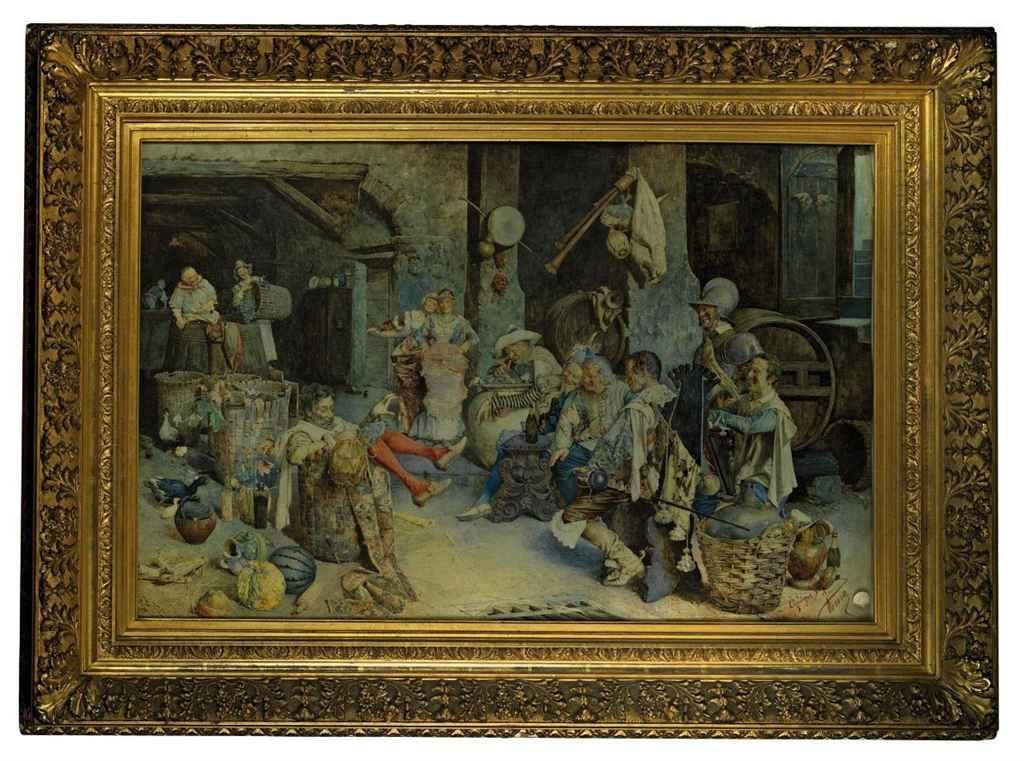 Giuseppe Signorini | Tavern amusement | MutualArt