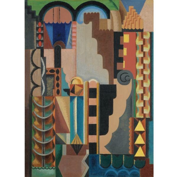 Auguste Herbin | Composition, danseuse (1919) | MutualArt