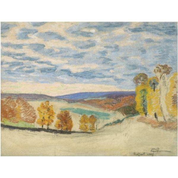 Guillaumin Armand | PAYSAGE DE CROZANT (Circa 1895) | MutualArt