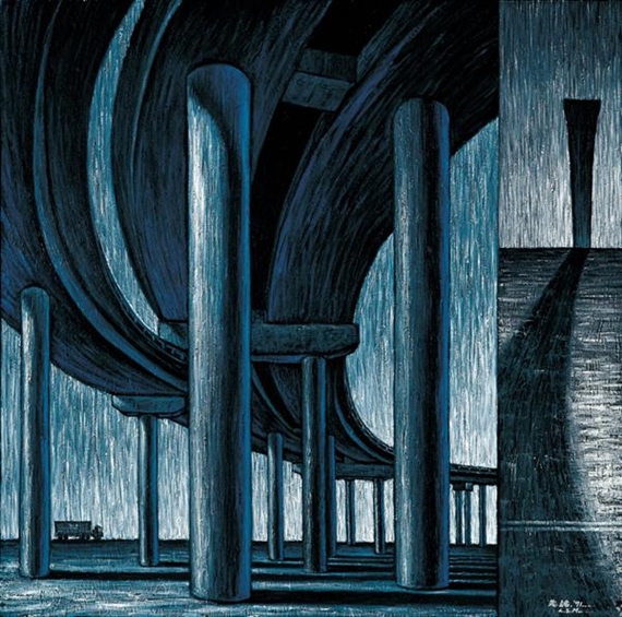 Lu Hsien Ming | Taipei Landscape (1991) | MutualArt