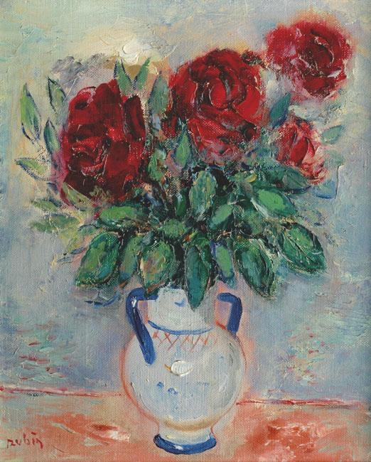 Reuven Rubin | Flower Vase | MutualArt