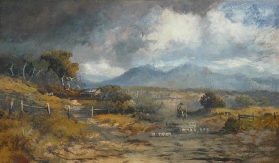 Naylor Gill | Returning the Sheep | MutualArt