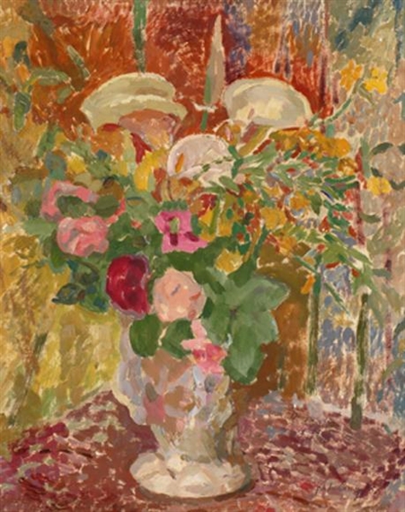Sybil Craig | Still Life with Arum Lillies (Circa 1940) | MutualArt