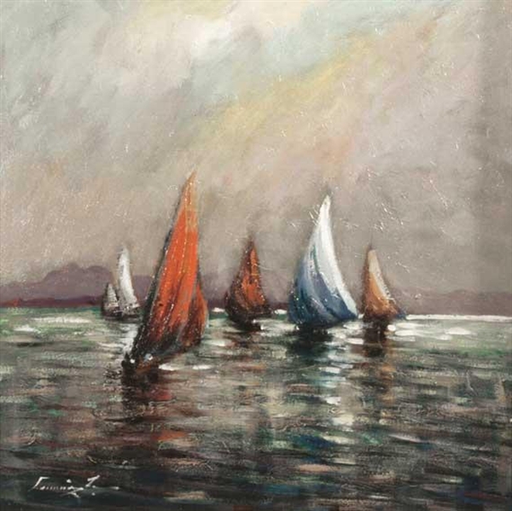 William Cunningham | 'The Regatta, Roundstone' | MutualArt