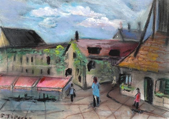 Simone Tiroche | Figures in Landscape | MutualArt