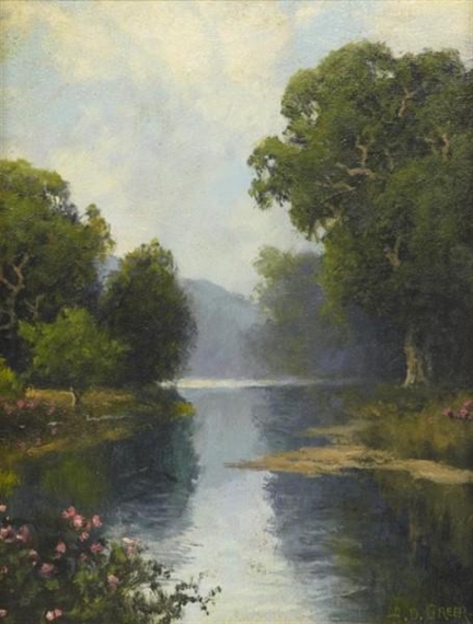 A.D. Greer | River Scene | MutualArt