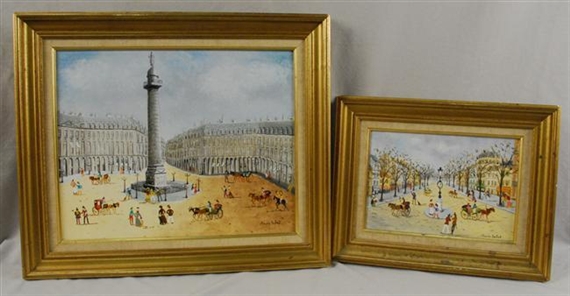 Claude Tabet | 2 works: PLACE VENDOME; AU PIED DE L'NORLAGE | MutualArt