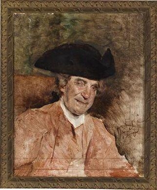 Tito Lessi | Portrait of a Gentleman in a Tricorne | MutualArt