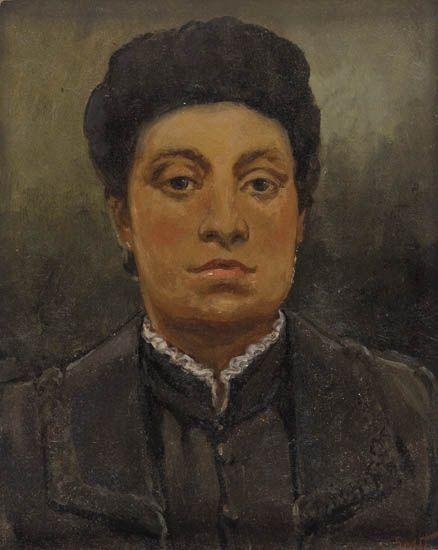 William Edouard Scott | Untitled (Portrait of a Young Woman) (1910 ...