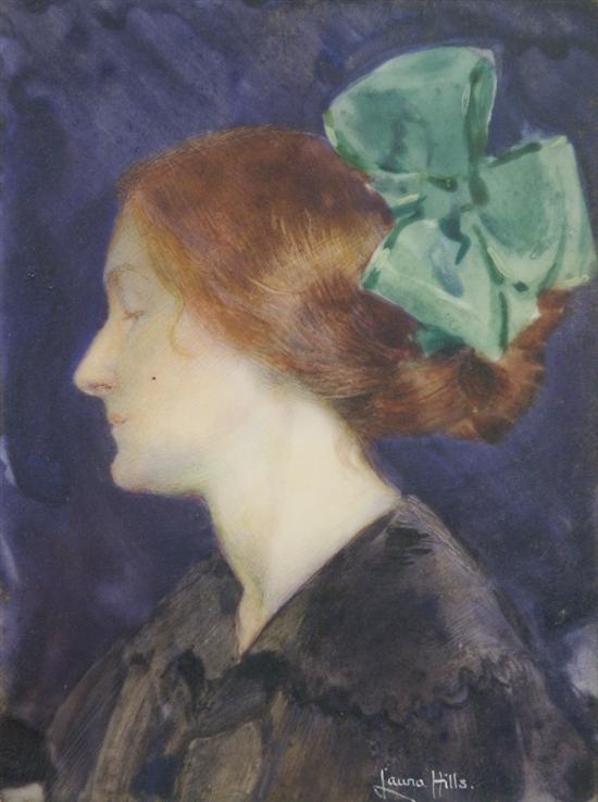 Laura Coombs Hills | PORTRAIT MINIATURE OF CHARLOTTE SPAULDING ALBRIGHT ...