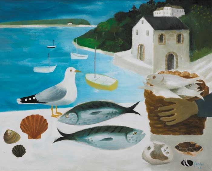 Mary Fedden | Still Life by the Sea (1998) | MutualArt