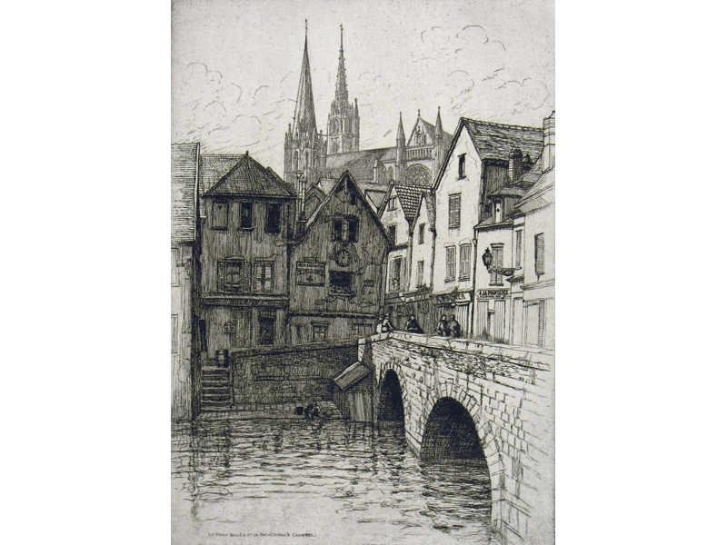 Caroline Helena Armington | LE PONT BOUJU ET LA CATHEDRALE A CHARTRES ...