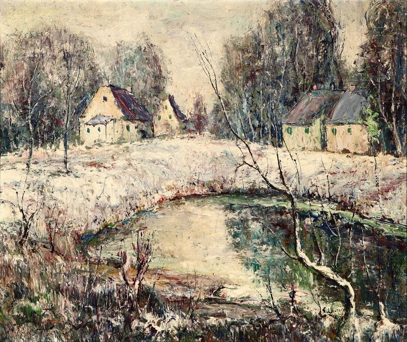 Ernest Lawson | Farm Landscape | MutualArt