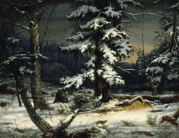 James Hope | Woodland in Snow | MutualArt