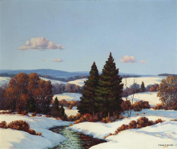 Francis Stillwell Dixon | River in Winter | MutualArt