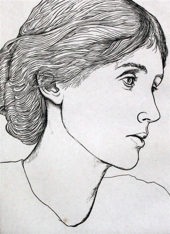 Edgar Holloway | Portrait of Virginia Woolf | MutualArt