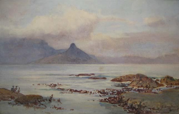 Constance Penstone | THE LION'S HEAD FROM BLAAUWBERG (1922) | MutualArt