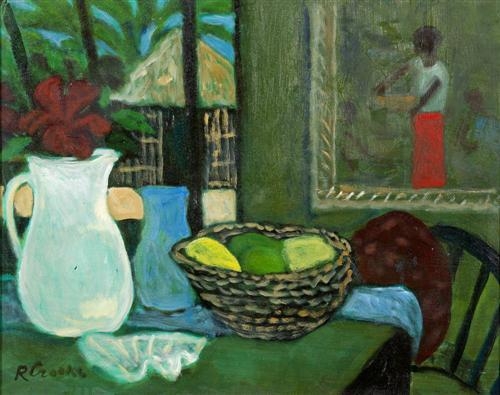 Ray Crooke | Still Life with Island Painting | MutualArt