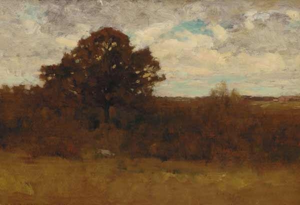 Dwight William Tryon | Landscape at Dusk | MutualArt