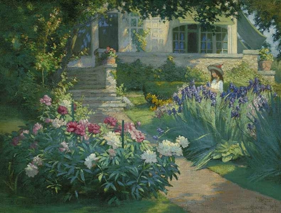 Frank Convers Mathewson | Garden in June (1914) | MutualArt