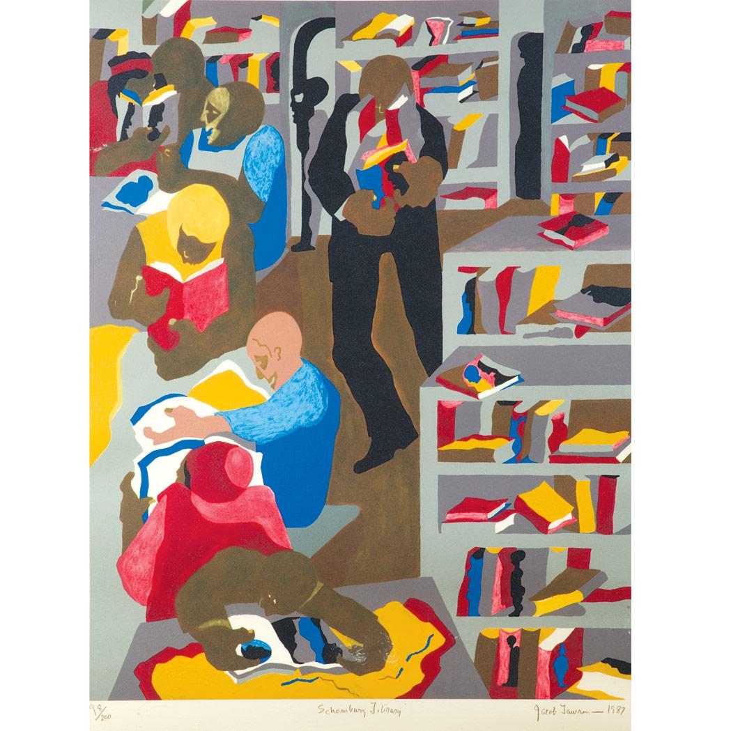 Jacob Lawrence | Schomburg Library (1987) | MutualArt