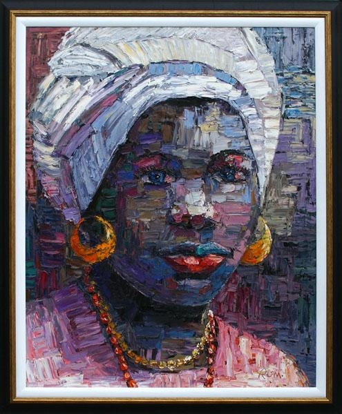 Rom Isichei | BLACK GIRL WITH BLUE EYES (2007) | MutualArt
